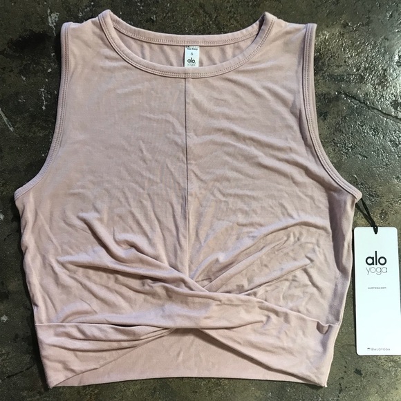 ALO Yoga | Tops | Alo Cover Tank In Pale Mauve | Poshmark